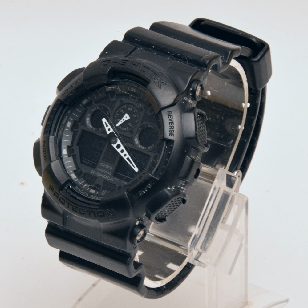 Pre-owned Casio G-Shock Watch GA-100-1A1ER (With Scratched Face) - Own4Less